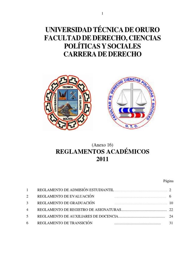 Reglamentos PDF | PDF | Evaluación