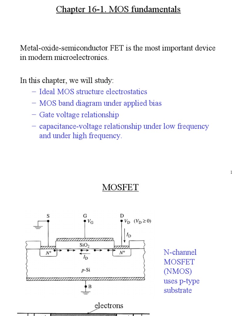 Slide 13-MOS Fundamentals | PDF | Mosfet | Field Effect Transistor