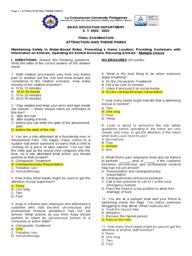 Atp Final Examination | PDF