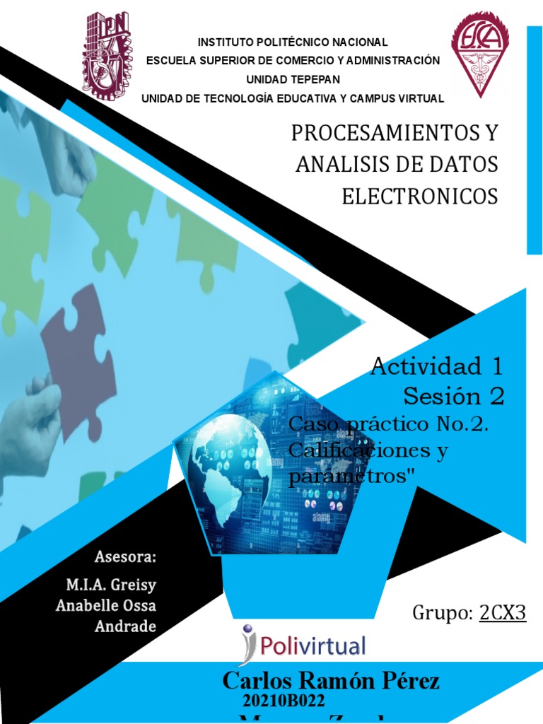 S2A1 - Procesamiento y Analisis de Datos Electronicos | PDF