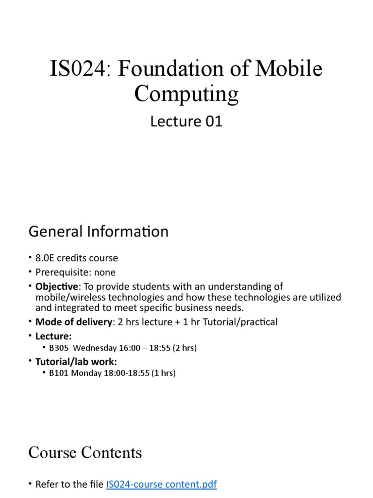 Lecture001 Basic Concepts Of Mobile Computing 1 Autosaved Autosaved Pdf Wireless Lan