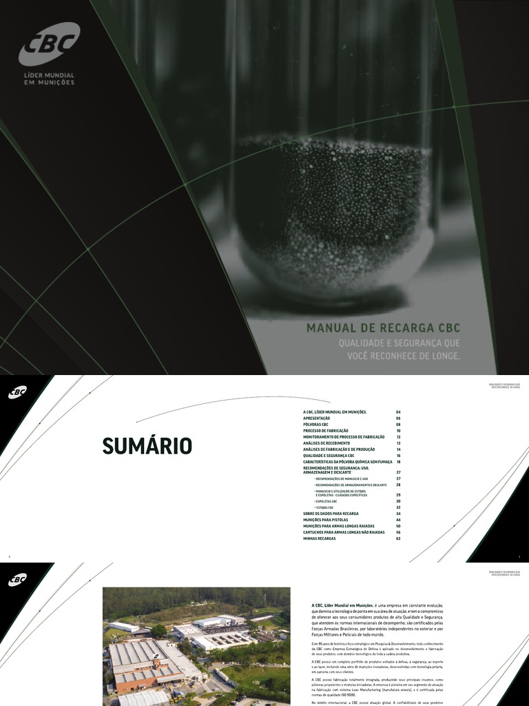 Manual de Recarga CBC | PDF | Munição | Extrusão