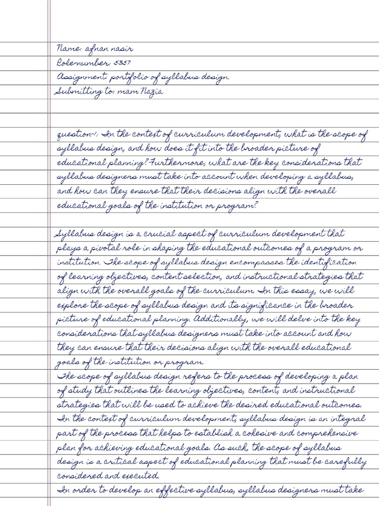 Handwriting | PDF