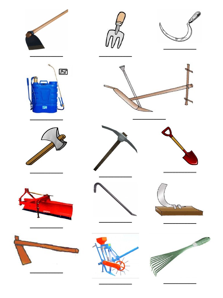Evs Worksheet Class IV Farmers Tools | PDF