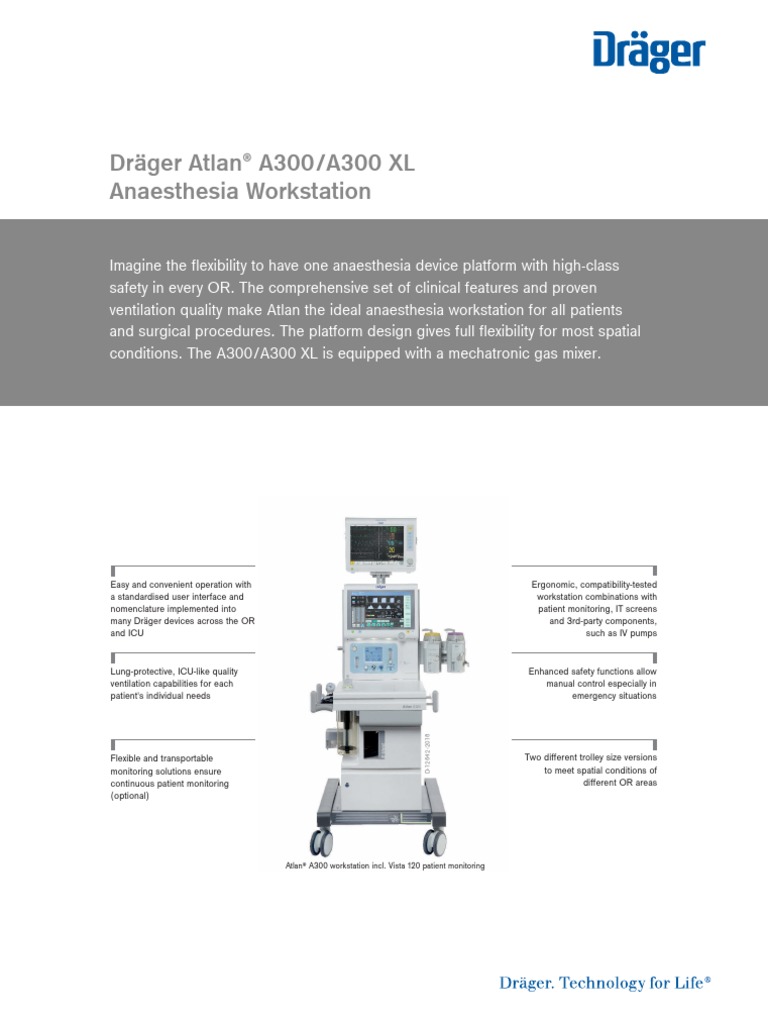 Atlan A300 A300xl Pi 9107089 en Master | PDF | Anesthesia