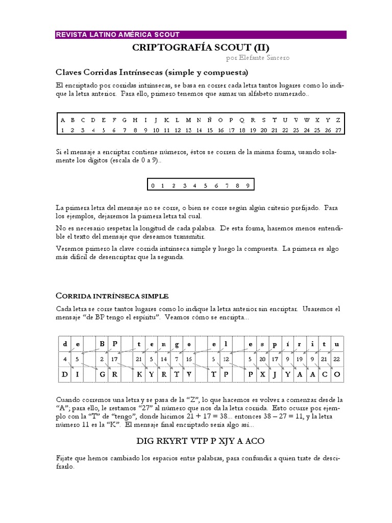 Claves y Criptografía Scout | PDF | Criptografía | Exploración
