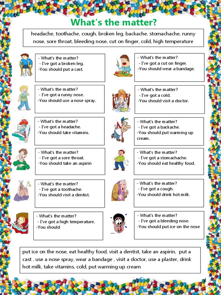 Whats The Matter Fun Activities Games Picture Dictionaries Tests ...