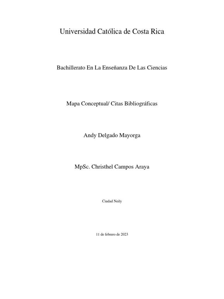 Andy Delgado Mayorga - EG004 - MAPA CONCEPTUAL PDF | PDF | Citación ...