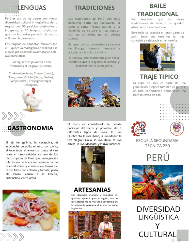 TRIPTICO | PDF | Perú | Cocina