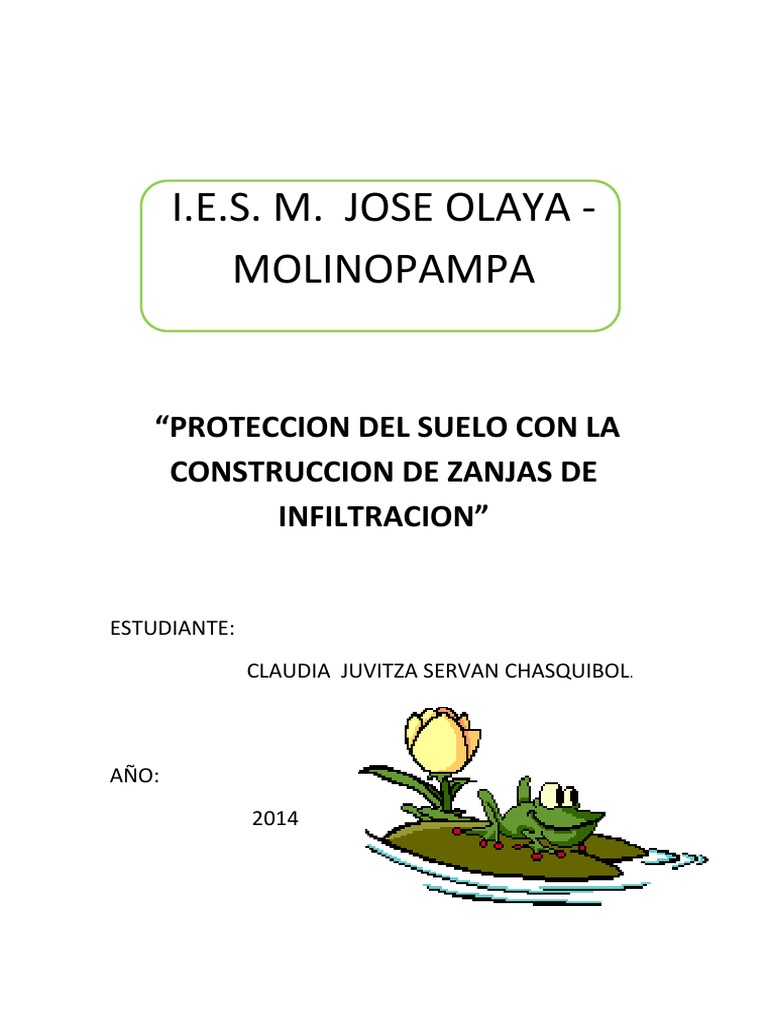 Proyecto Lluvi | PDF | Suelo | Erosión