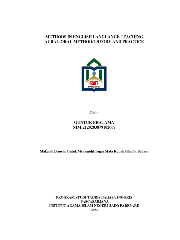 Makalah, Aural-Oral Method | PDF | Speech | Communication