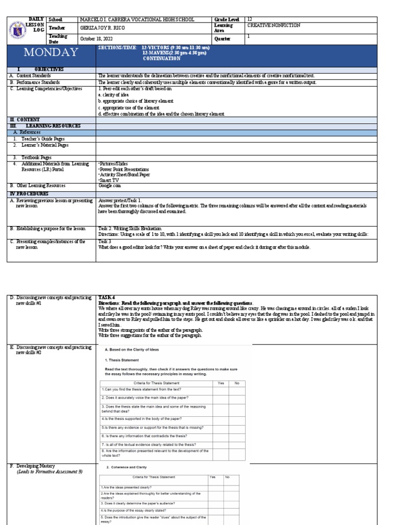 DLL CNF M7 | PDF | Learning | Teachers