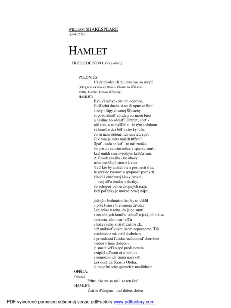 Hamlet | PDF