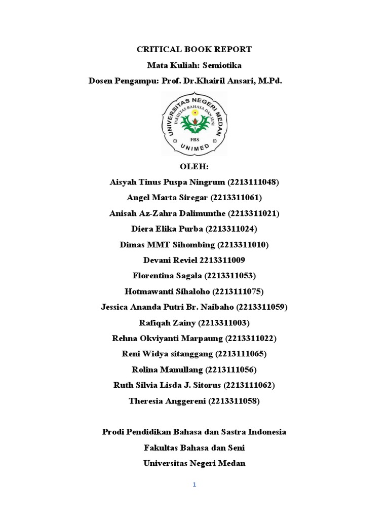 CBR Semiotika Kelompok 2 - Reguler B Pbsi | PDF