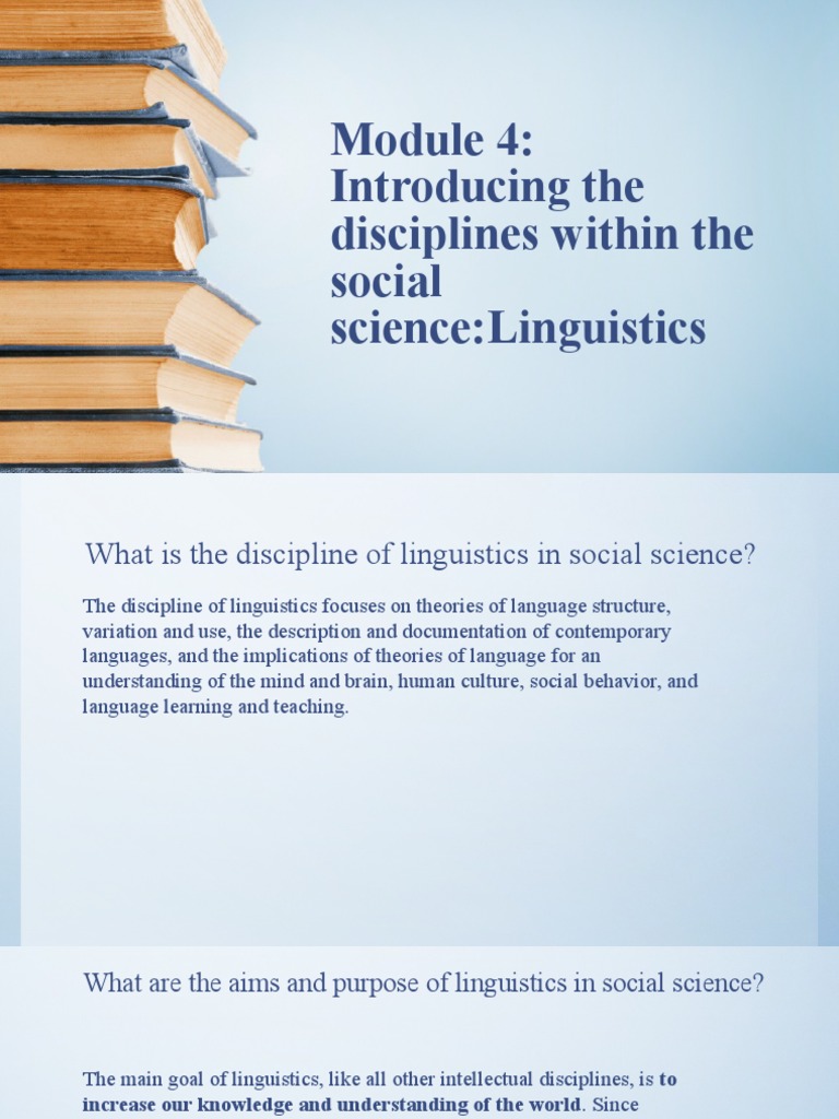 Module 4 | PDF | Linguistics | Word