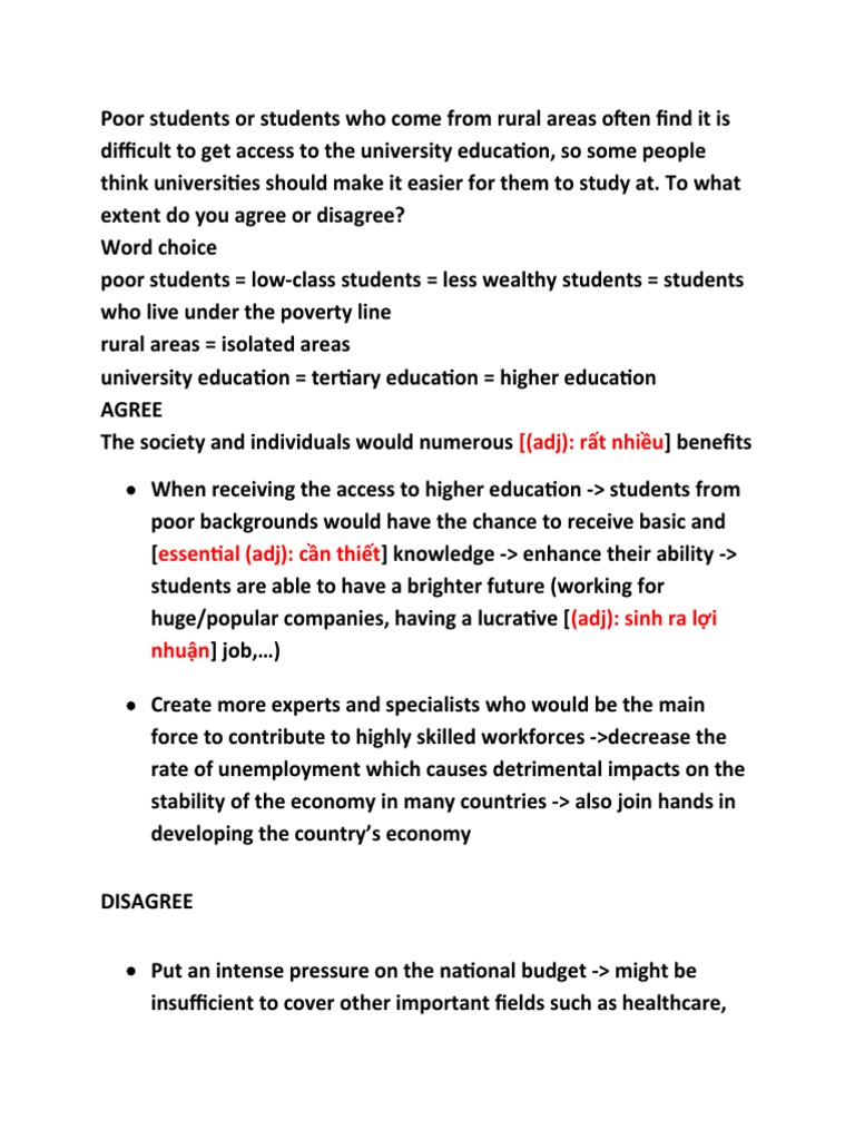 Poor Students or Students Who Come From Rural Areas Often Find It Is ...