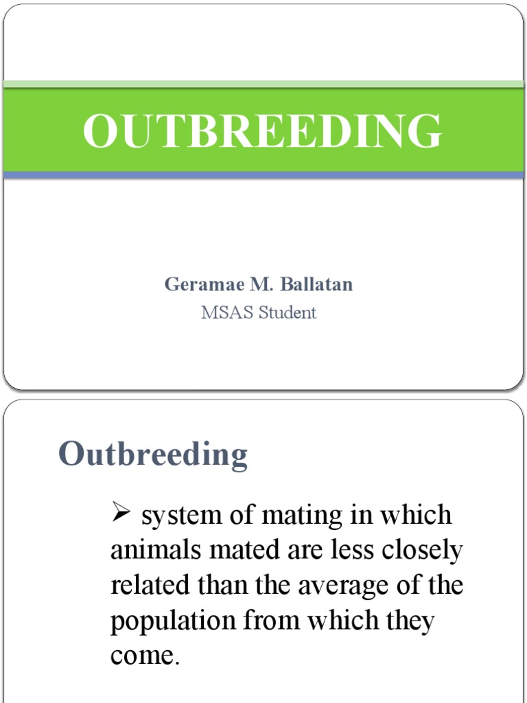 Breeding Animals | PDF | Science & Mathematics