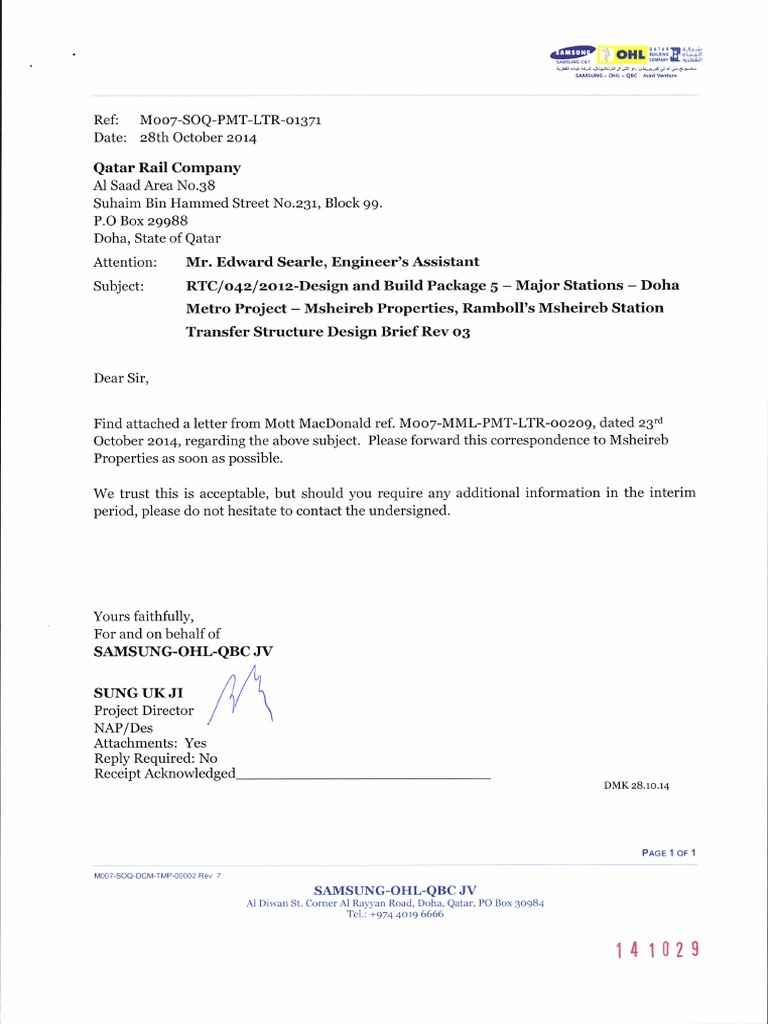 M007-SOQ-PMT-LTR-01371 - REV1.0 - Msheireb Properties, Ramboll's ...