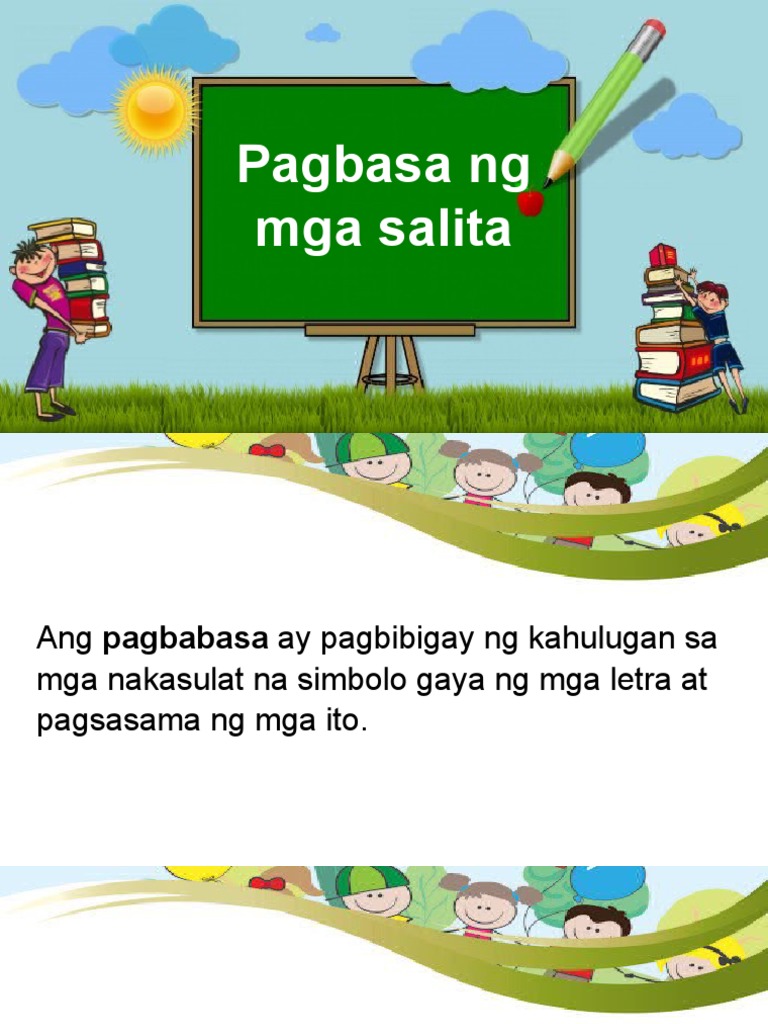 Grade 1 M3 Pagbasa NG Mga Salita | PDF