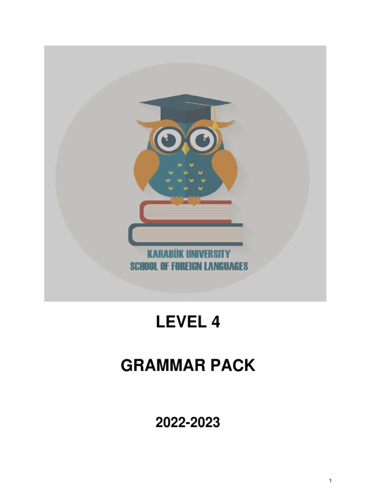 2022-2023 Level 4 Grammar Pack Updated PDF | PDF | Perfect (Grammar ...
