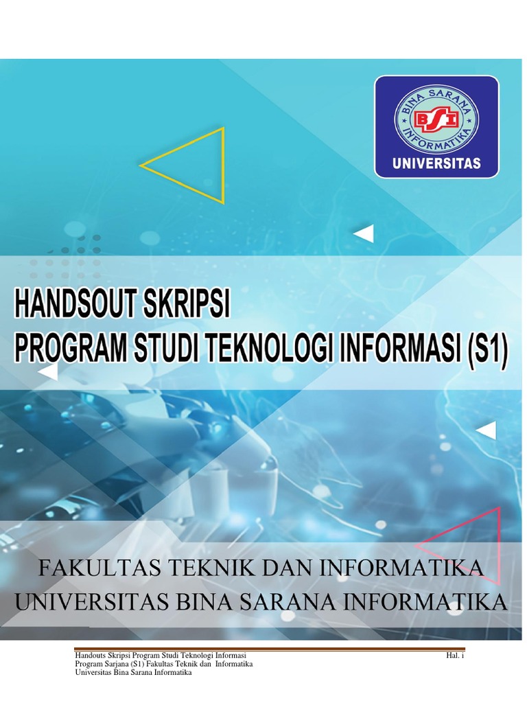 Panduan Skripsi TI UBSI | PDF | Komputer