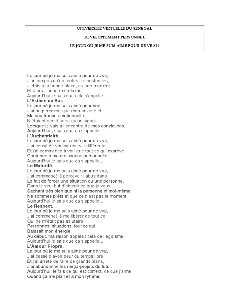 INTRODUCTION - 3 - Le-Jour-Ou-Je-Me-Suis-Aime-Pour-De-Vrai! | PDF ...
