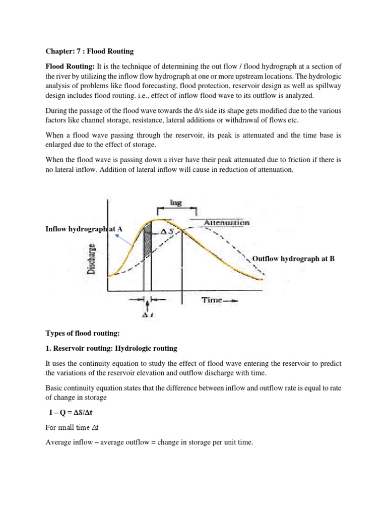 Flood Routing | PDF | Discharge (Hydrology) | Physical Geography