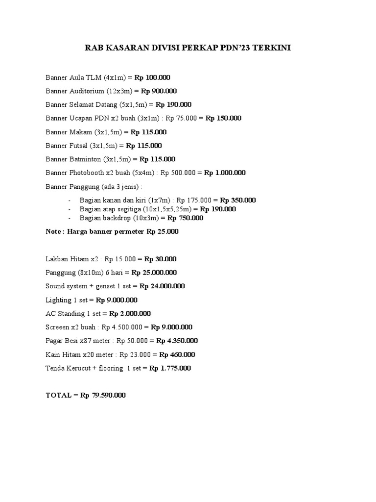 Rab Kasaran Divisi Perkap PDN | PDF