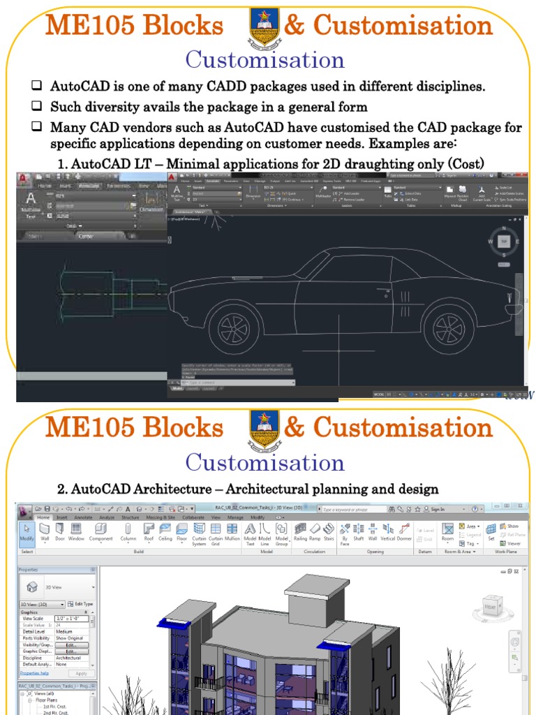 ME105 Lecture 8 - Blocks | PDF | Auto Cad | Computer Aided Design
