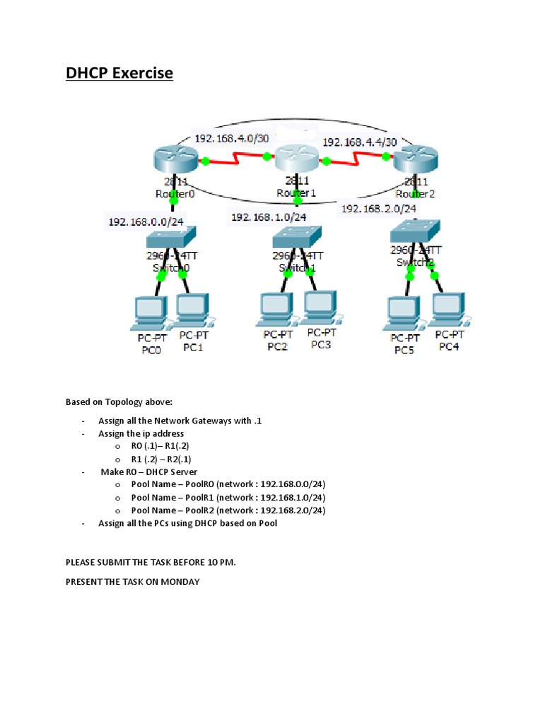 DHCP Exercise | PDF