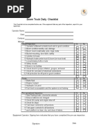 Trolley Maintenance Check Sheet | PDF