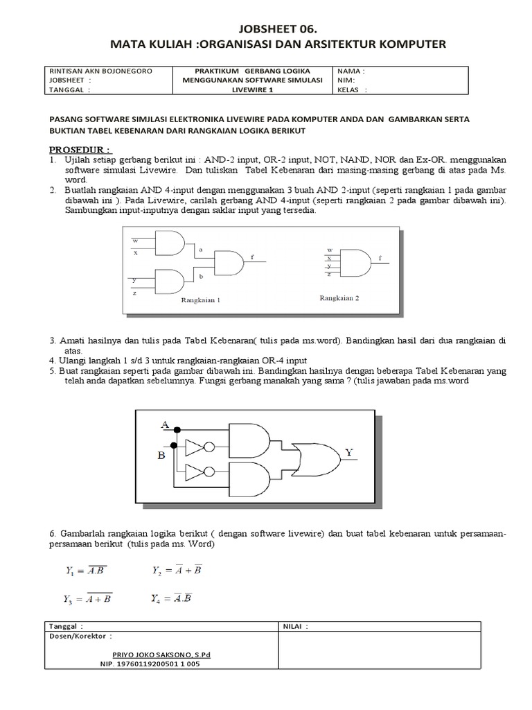 Jobsheet 6 | PDF | Komputer