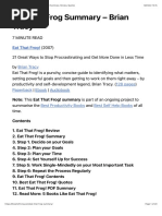 Brian Tracy Eat That Frog | PDF