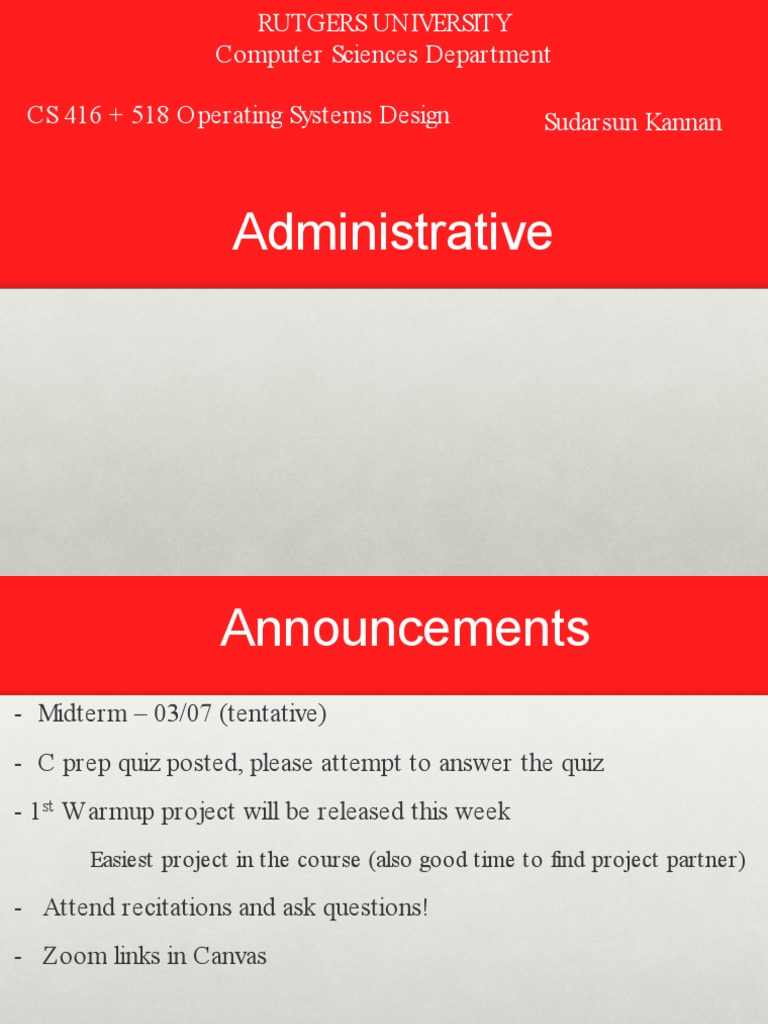 Lec2 Lec3 Cpuvirt Full | PDF | Process (Computing) | Operating System