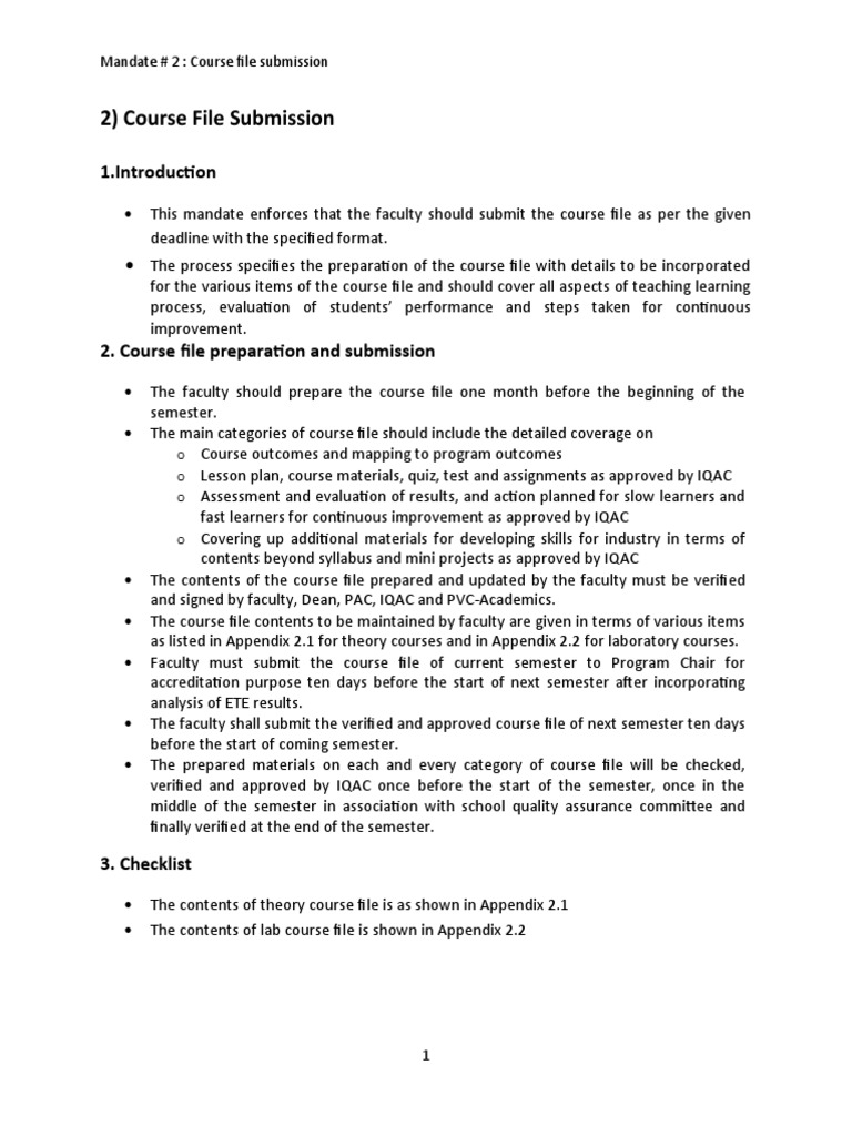 Course File Submission | PDF | Educational Technology | Massive Open ...