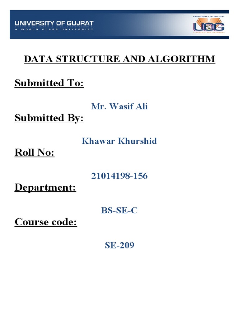 DSA Assignment 1 | PDF