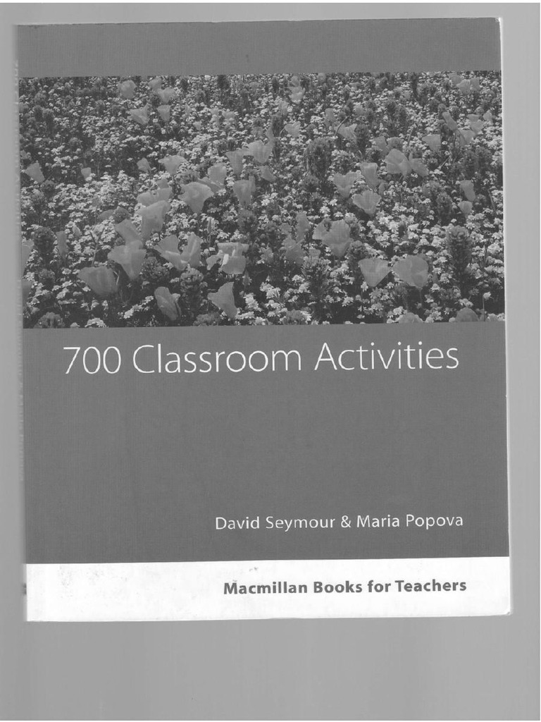 700 Classroom Activities for EFL Teachers | PDF | Menu