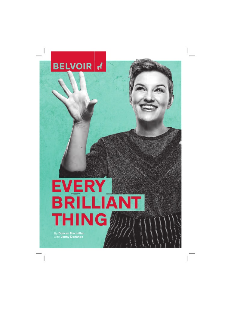 Belvoir Every Brilliant Thing Program | PDF | Theatre