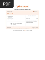 Delivery Receipt (Order #166598201335) From Lalamove | PDF | Service ...