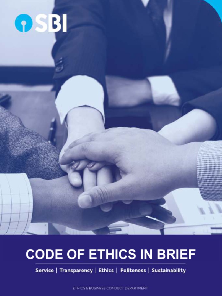 Sbi - Code of Ethics in Brief | PDF | Sustainability | Banks