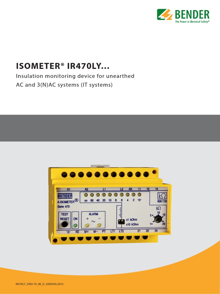 Isometer Ir470ly - D00119 - D - Xxen | PDF | Alternating Current ...