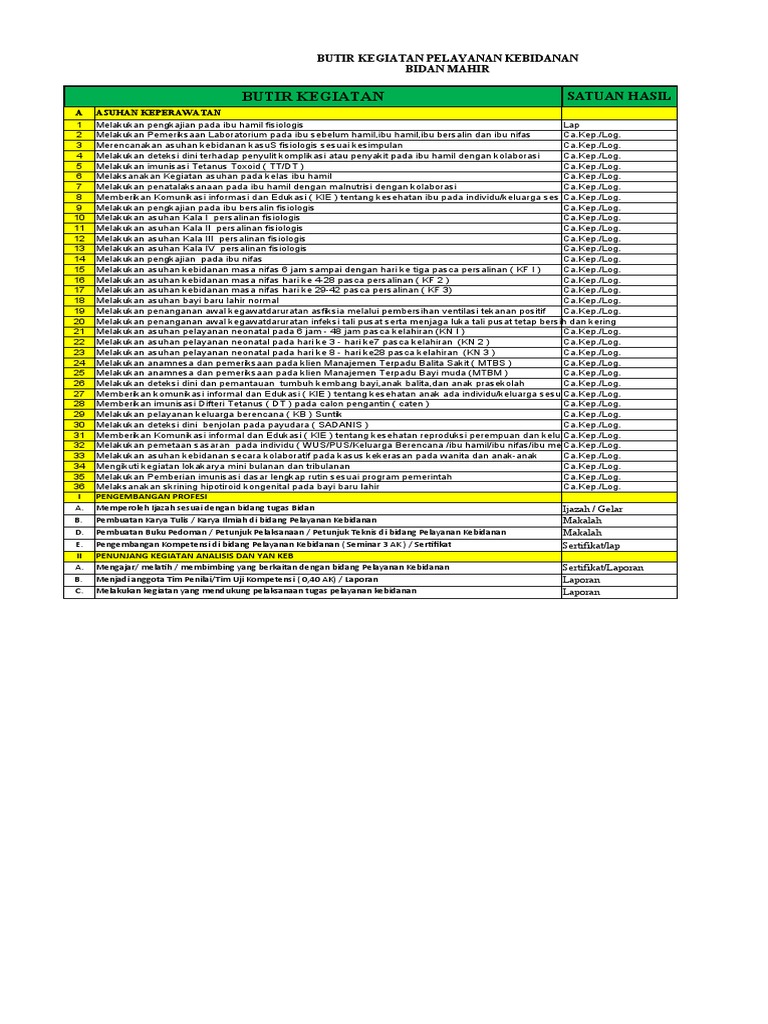Logbook Kegiatan Bidan Mahir | PDF