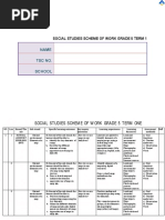 Scheme of Work and Lesson Plan Template | PDF