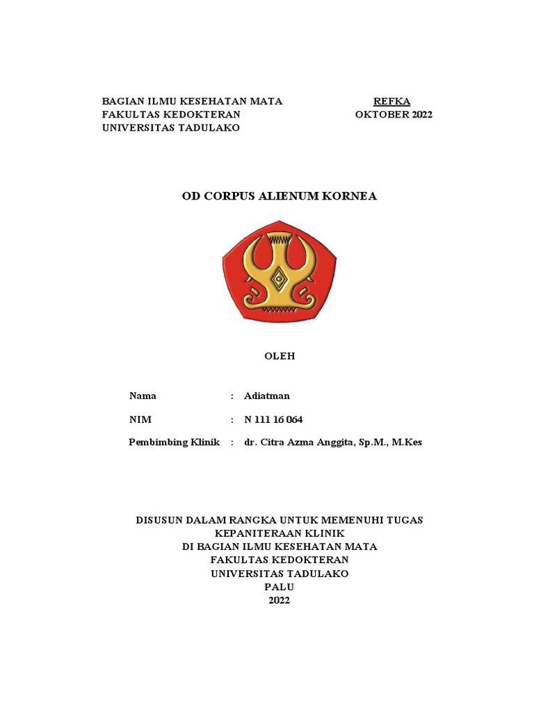 Refka Corpus Allineum Adiatman | PDF