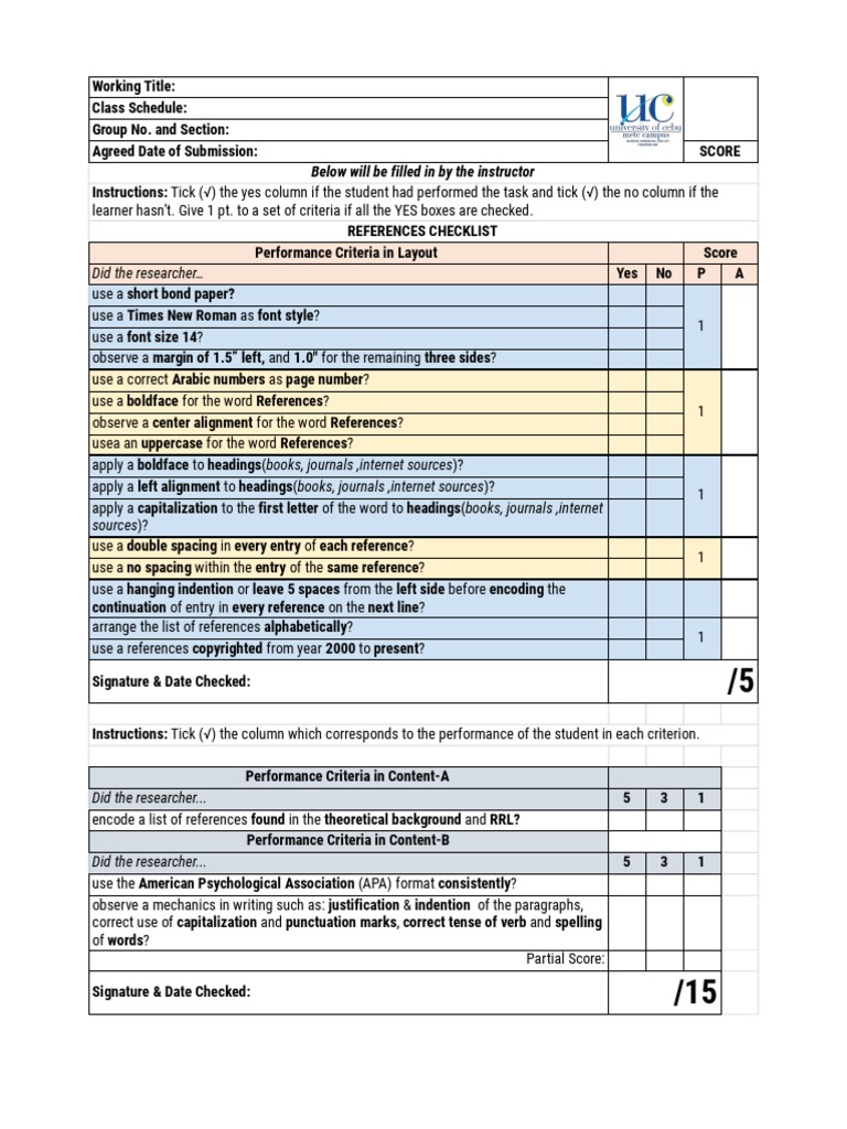 Reference-Checklist 2 | PDF | Graphic Design | Writing