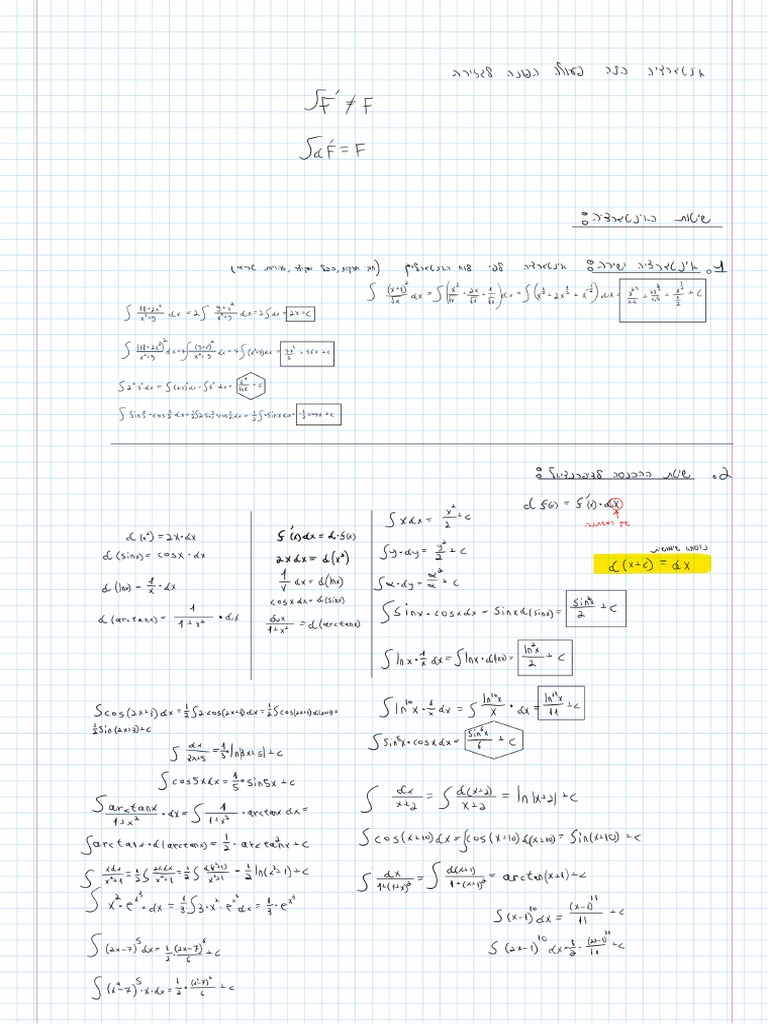 אינטגרלים | PDF