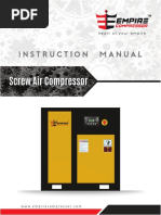 Screw Air Compressor Manual | PDF | Valve | Belt (Mechanical)