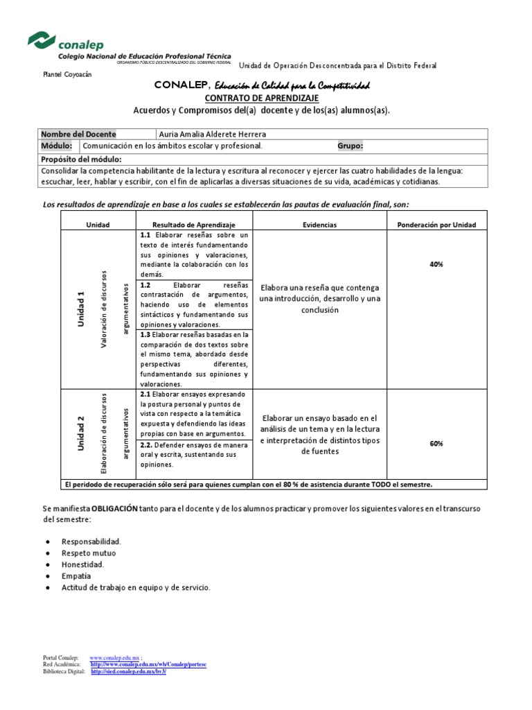 Contrato Caep PDF | PDF | Evaluación | Maestros