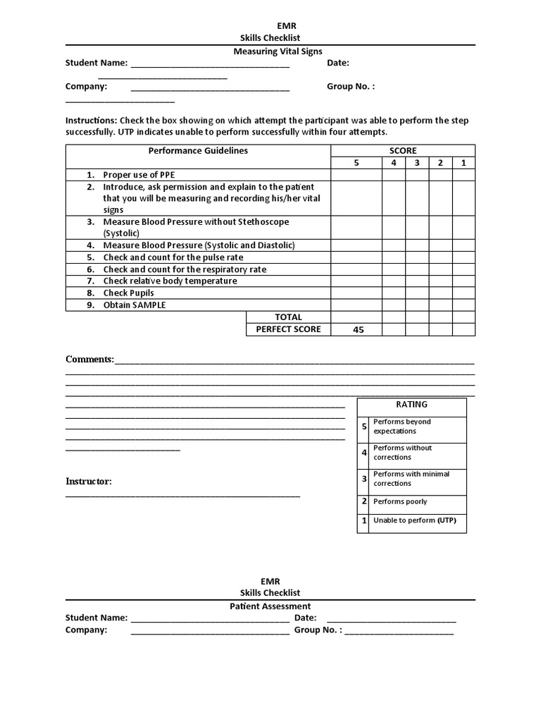 EVALUATION FORMS | PDF