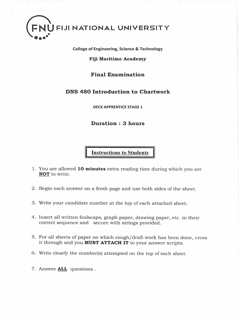 DNS480 Introduction To Chartwork | PDF